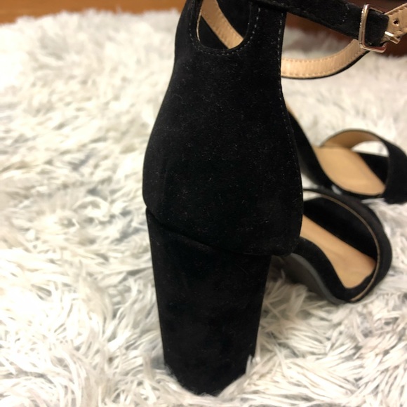 Shoes | Black Block Heal Shoes | Poshmark